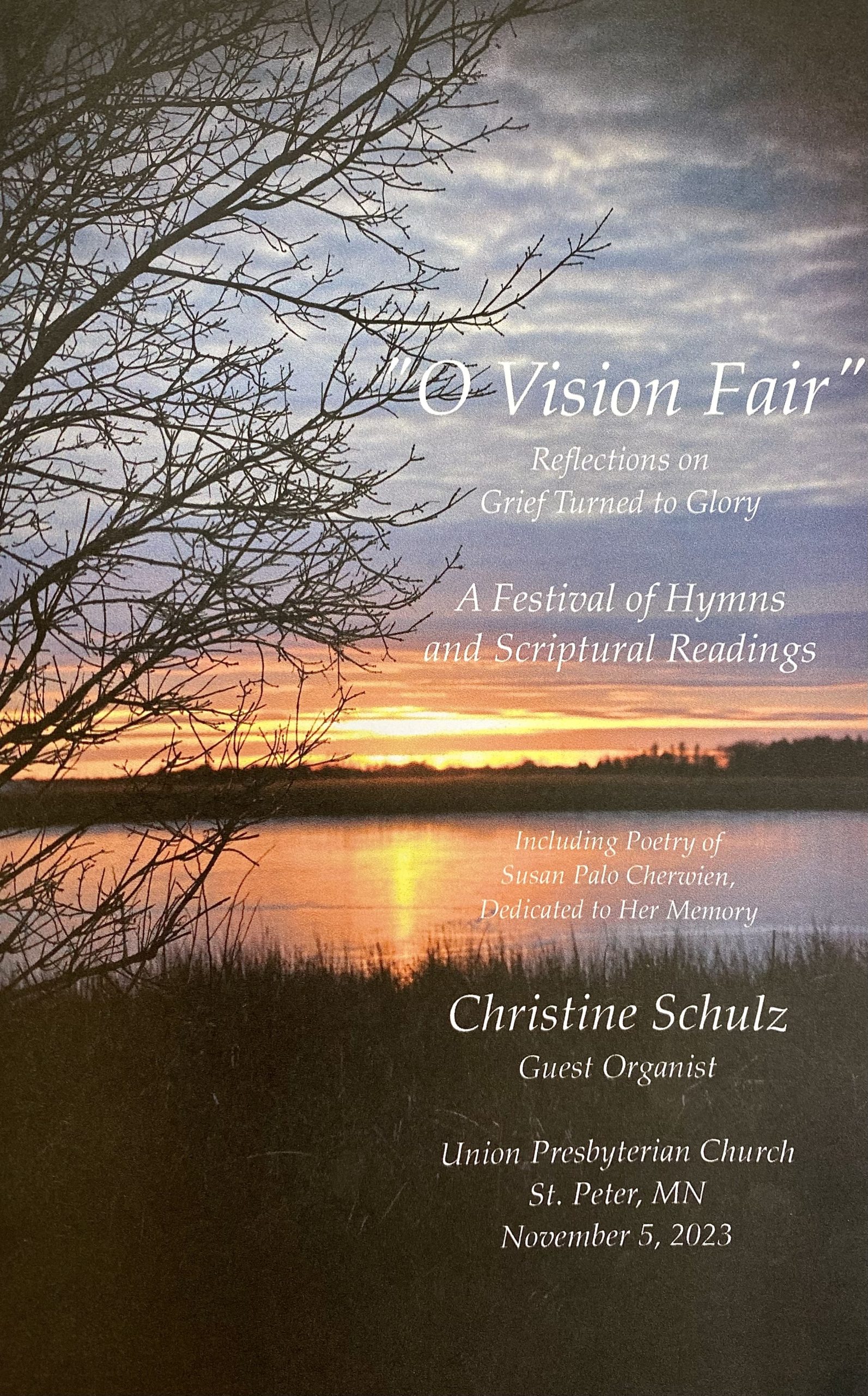 “O Vision Fair” Hymnfest: November 5 – Union Presbyterian Church, Saint ...
